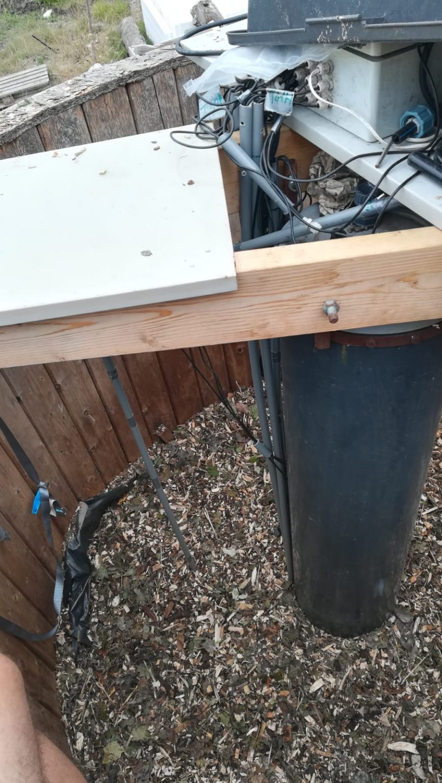 Experimental mini biomeiler with Paolo – Biomeiler